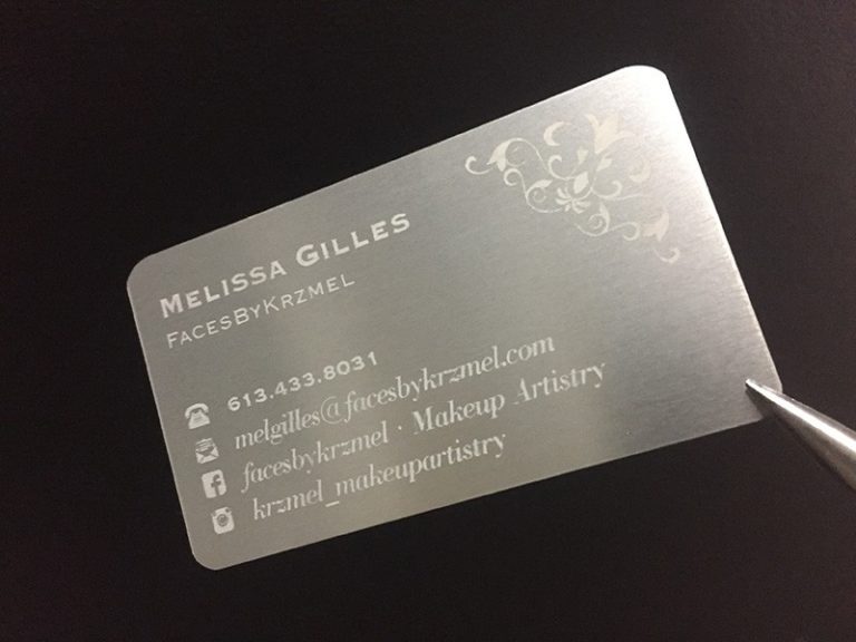 Metal business cards are perfect for a professional and modern look